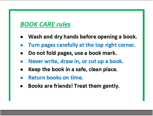 Caring for books | TeacherConnect